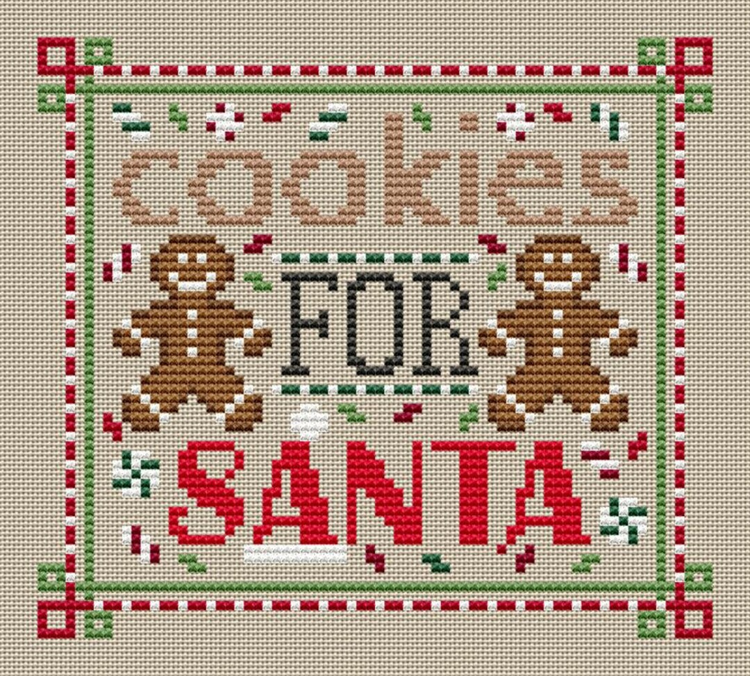 A Type of Christmas Cookies Counted Cross Stitch Pattern - Etsy
