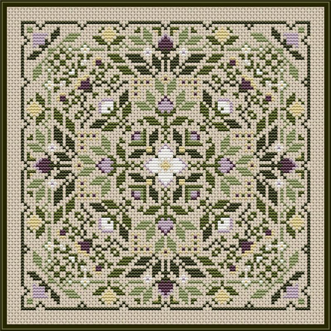 Flourish (the Garden Labyrinth Collection) Counted Cross Stitch Pattern ...