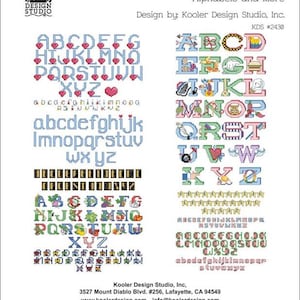 Alphabets and More Counted Cross Stitch Pattern - Etsy