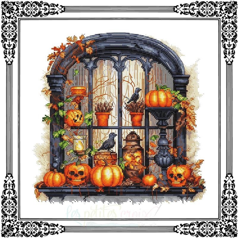 Halloween Window Counted Cross Stitch Pattern by Les Petites Croix De ...