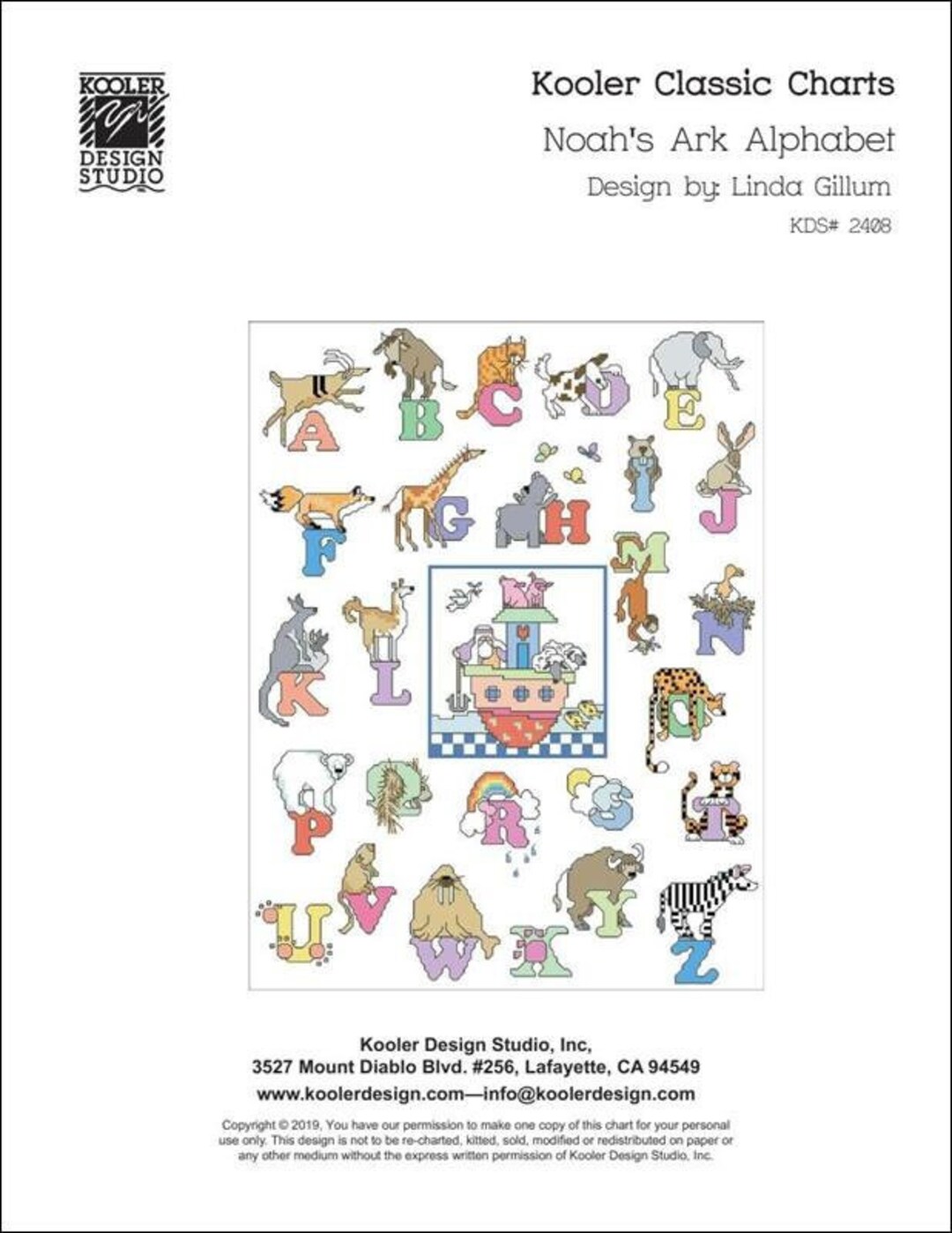 Noah's Ark Alphabet Counted Cross Stitch Pattern - Etsy