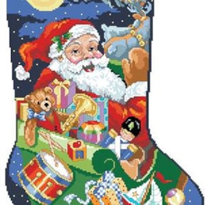 Jolly Old St. Nick Stocking Counted Cross Stitch Pattern - Etsy