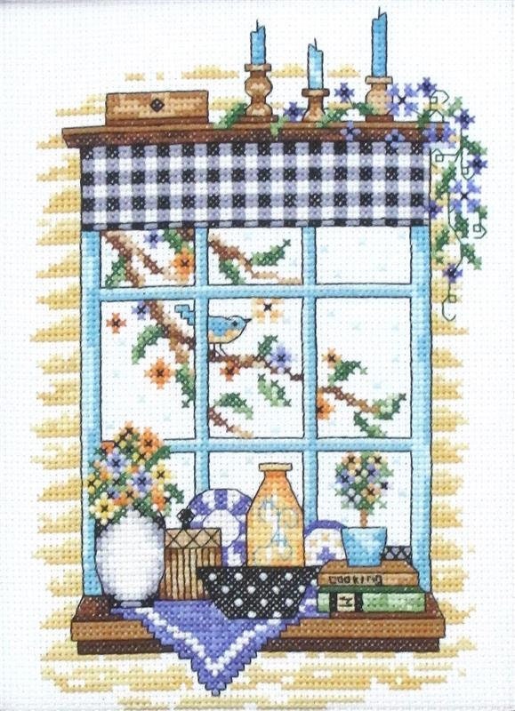 Summer Window Counted Cross Stitch Kit - Etsy