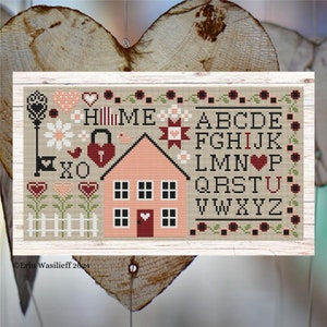 Sampler of Love Counted Cross Stitch Pattern - Etsy