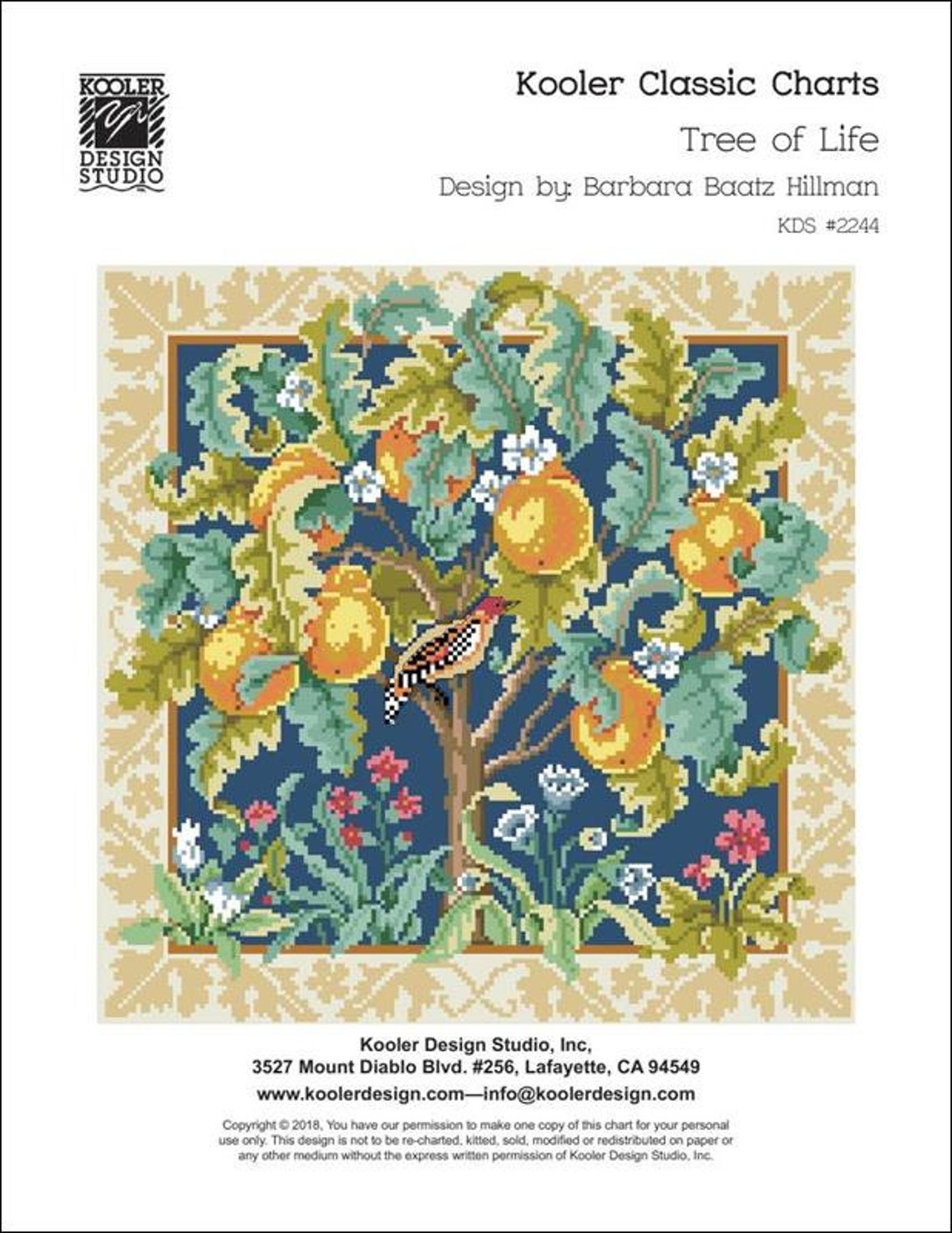 Tree of Life Counted Cross Stitch Pattern - Etsy