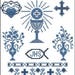 Christian Symbols Counted Cross Stitch Pattern - Etsy