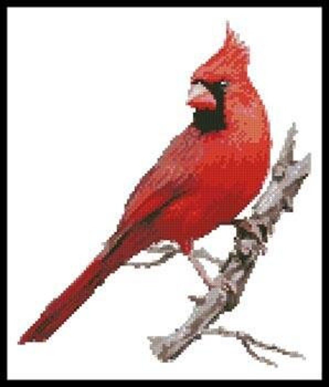 Cardinal Counted Cross Stitch Pattern - Etsy