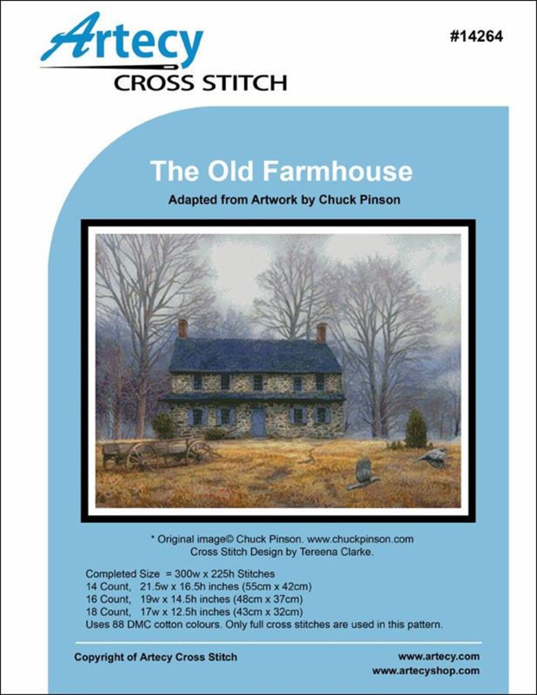 The Old Farmhouse Counted Cross Stitch Pattern by Artecy Cross Stitch ...