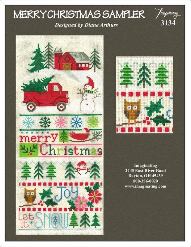 Merry Christmas Sampler Counted Cross Stitch Pattern - Etsy
