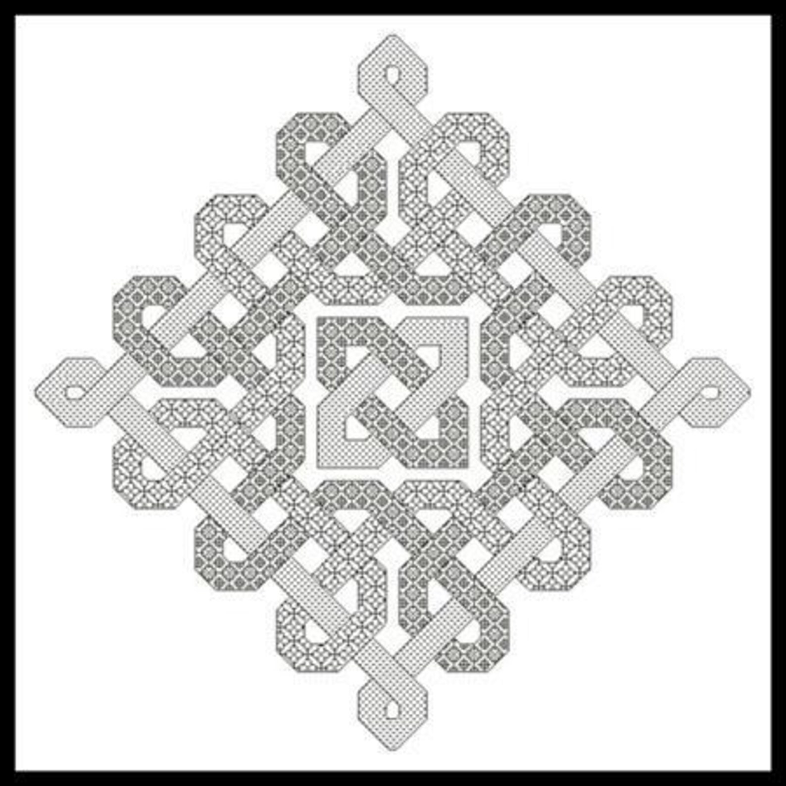 Celtic Blackwork Counted Cross Stitch Pattern by Artecy Cross Stitch - Etsy