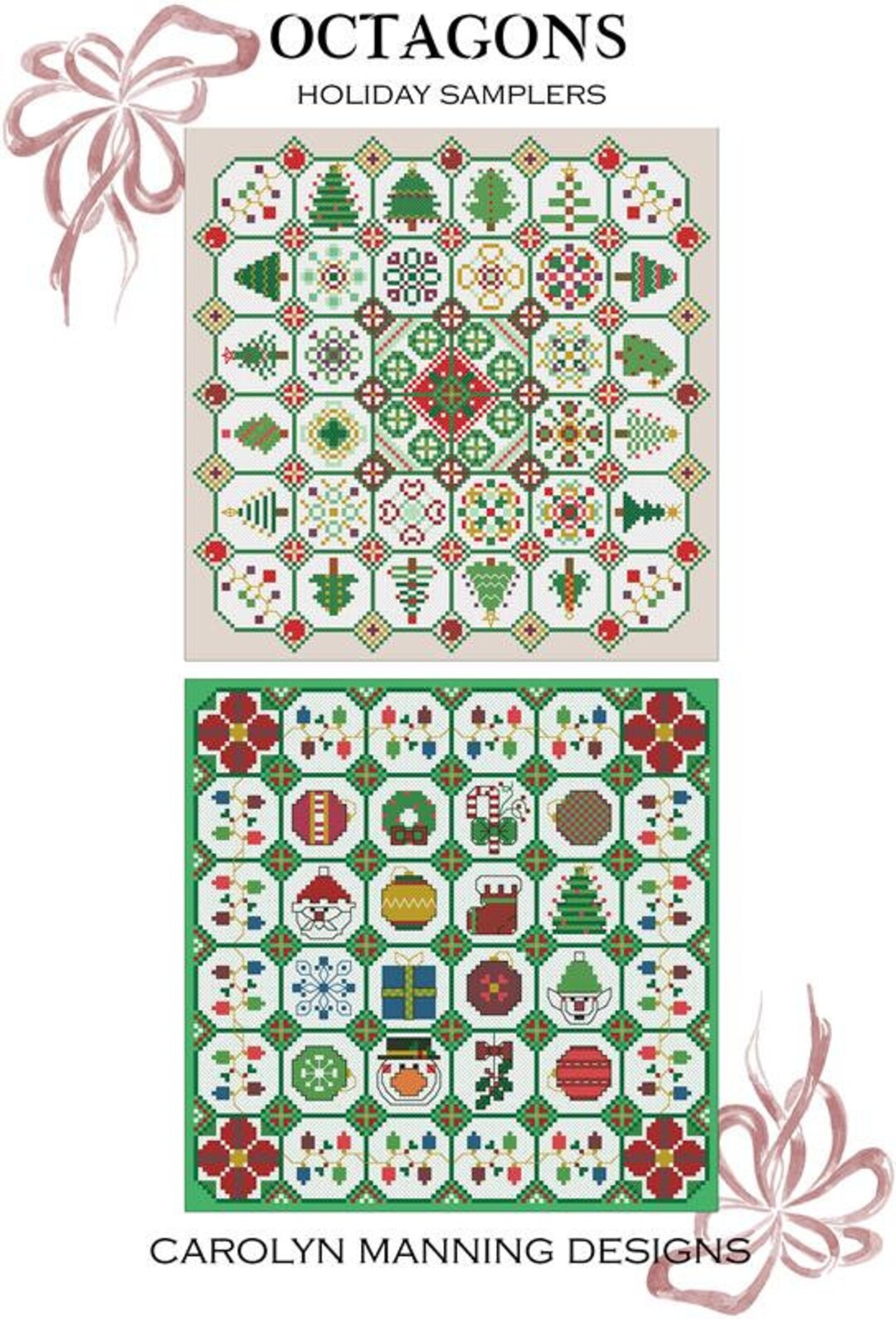 Octagons, Holiday Samplers Counted Cross Stitch Pattern by Carolyn ...