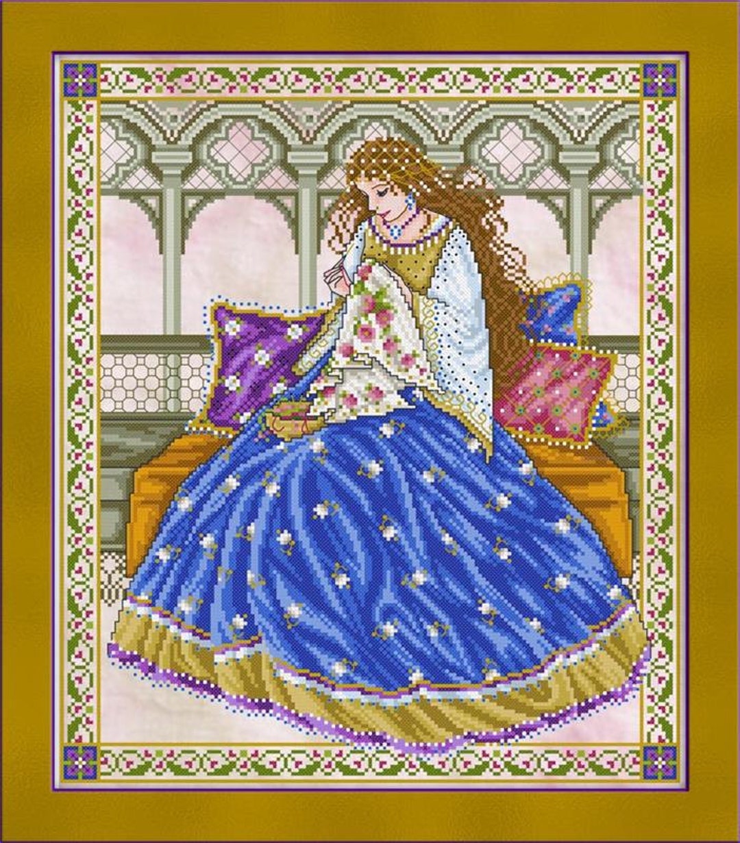 The Embroideress Counted Cross Stitch Pattern - Etsy