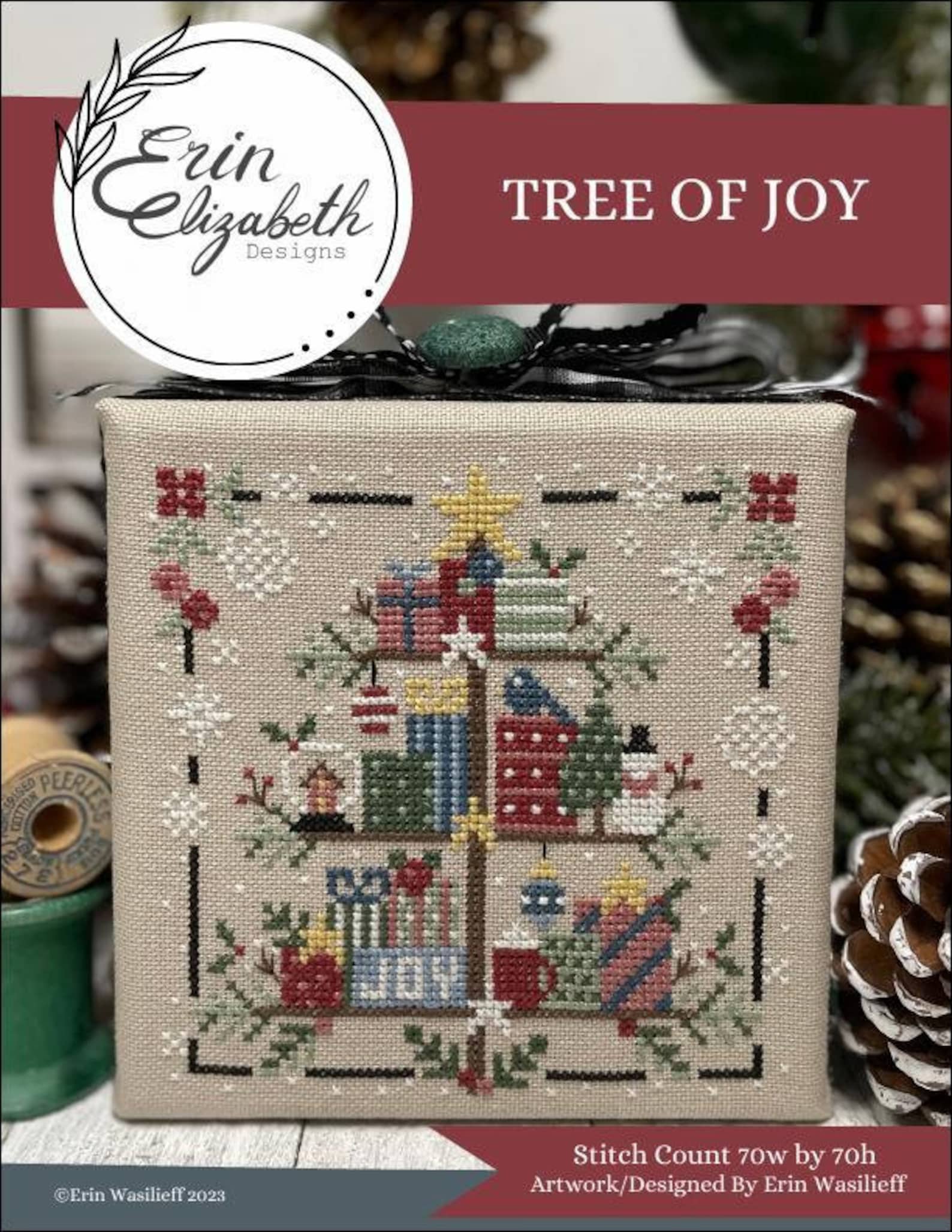 Tree of Joy Counted Cross Stitch Pattern - Etsy