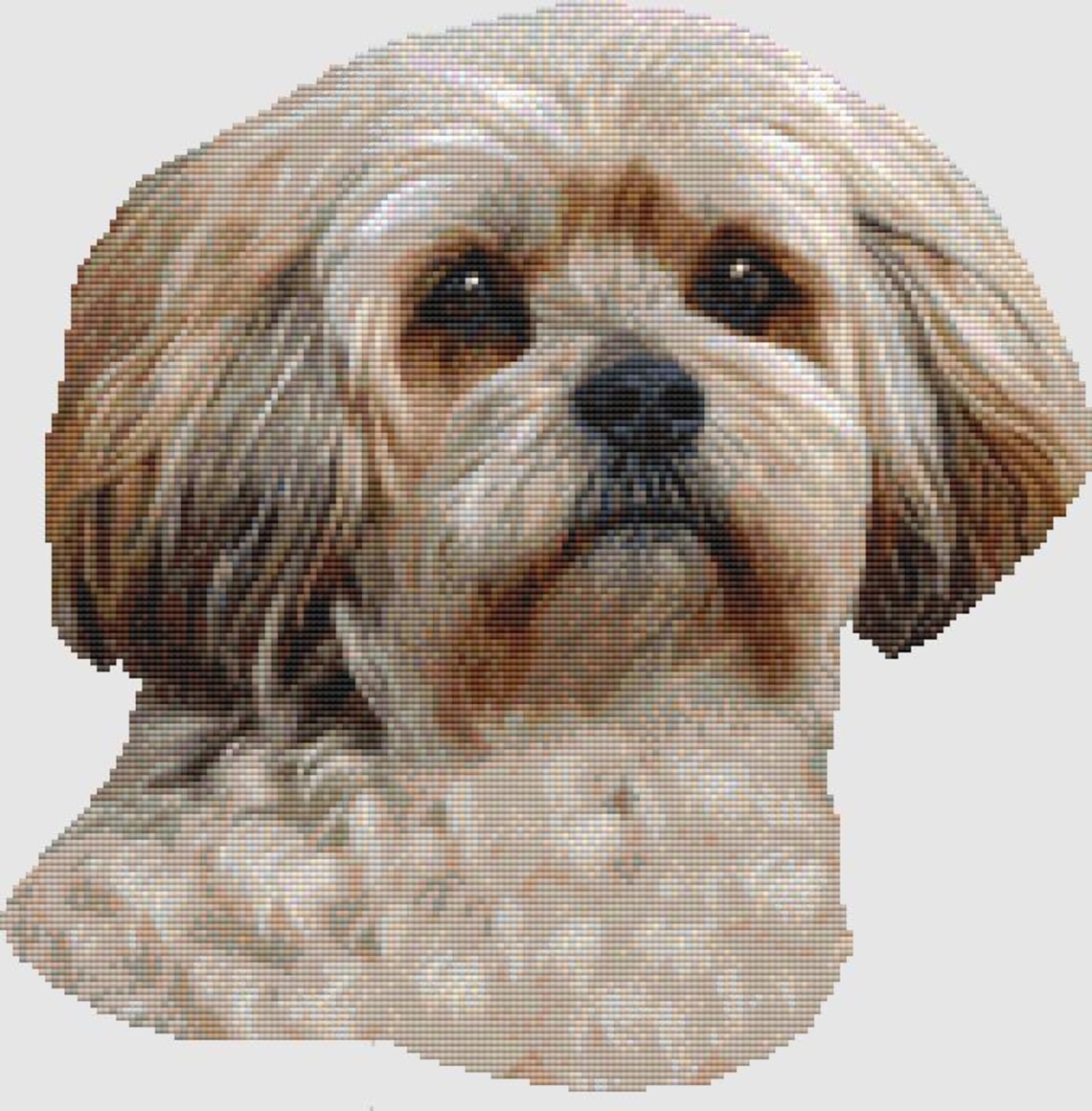 Lhasa Apso Counted Cross Stitch Pattern by Dogshoppe Designs - Etsy