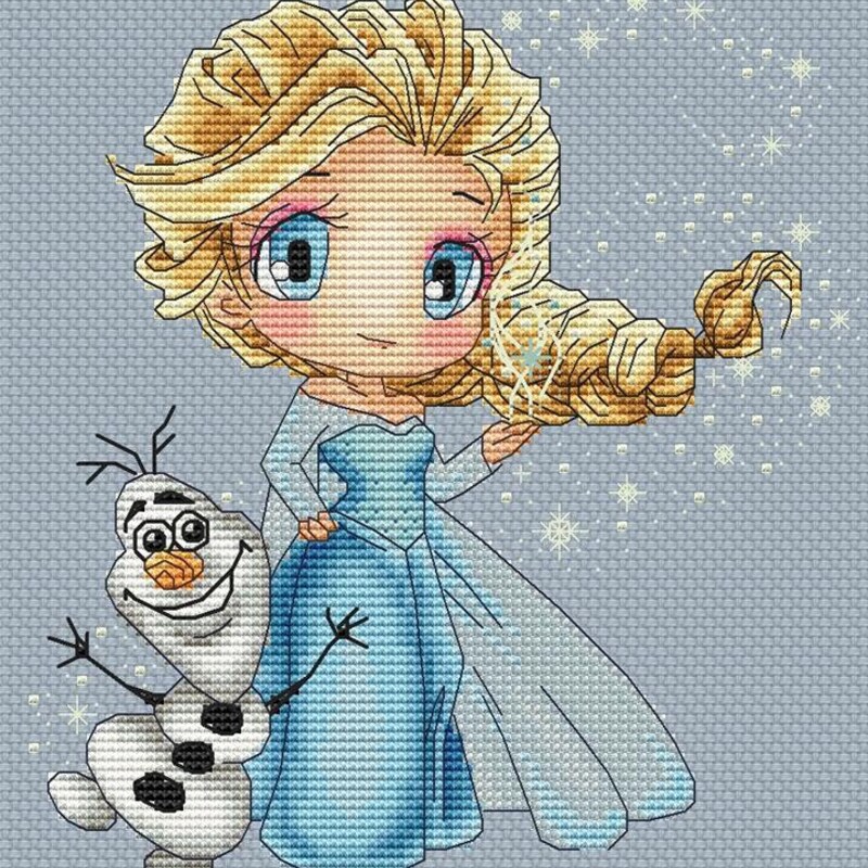 Elsa Cross Stitch - Etsy