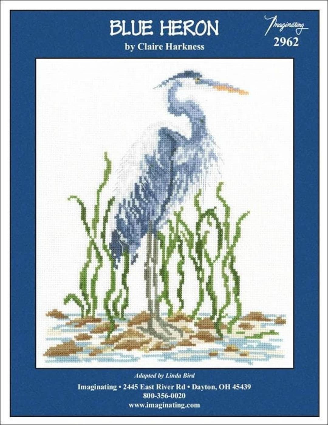 Blue Heron Counted Cross Stitch Pattern - Etsy