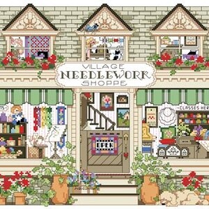 Needlepoint Shoppe Counted Cross Stitch Pattern by Kooler Design Studio ...