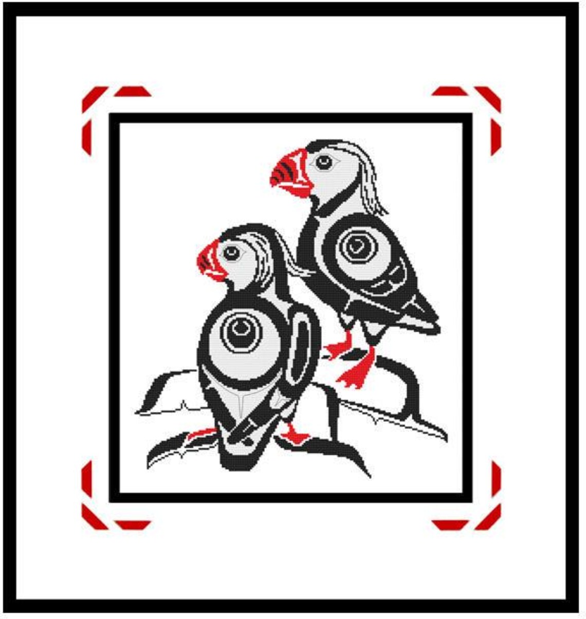 Choice of 4 Designs - A Northwest Coast Native Art Counted Cross Stitch ...