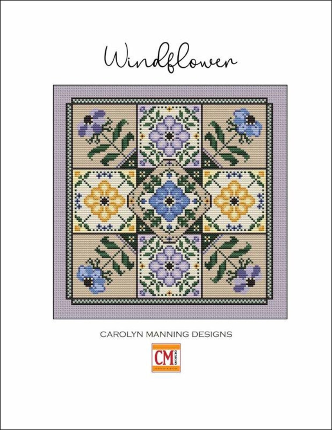 Windflower Counted Cross Stitch Pattern by Carolyn Manning Designs - Etsy