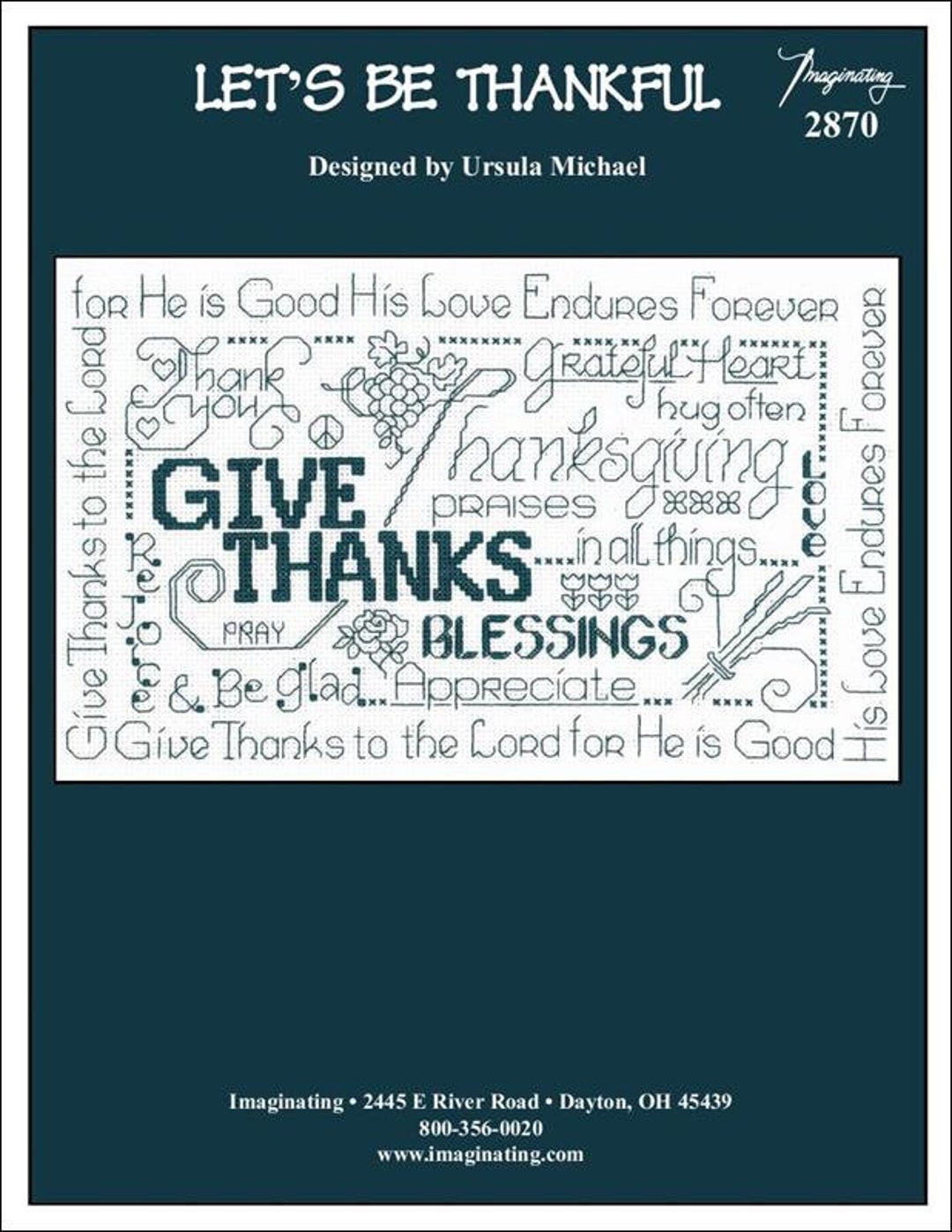 Let's Be Thankful Counted Cross Stitch Choice of Pattern Only or ...