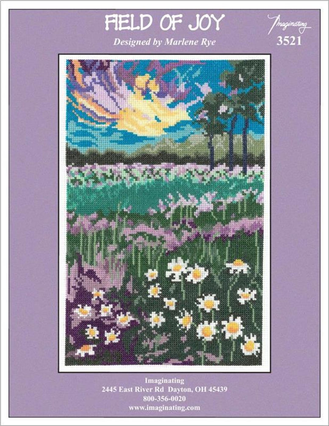 Field of Joy Counted Cross Stitch Pattern by Imaginating - Etsy