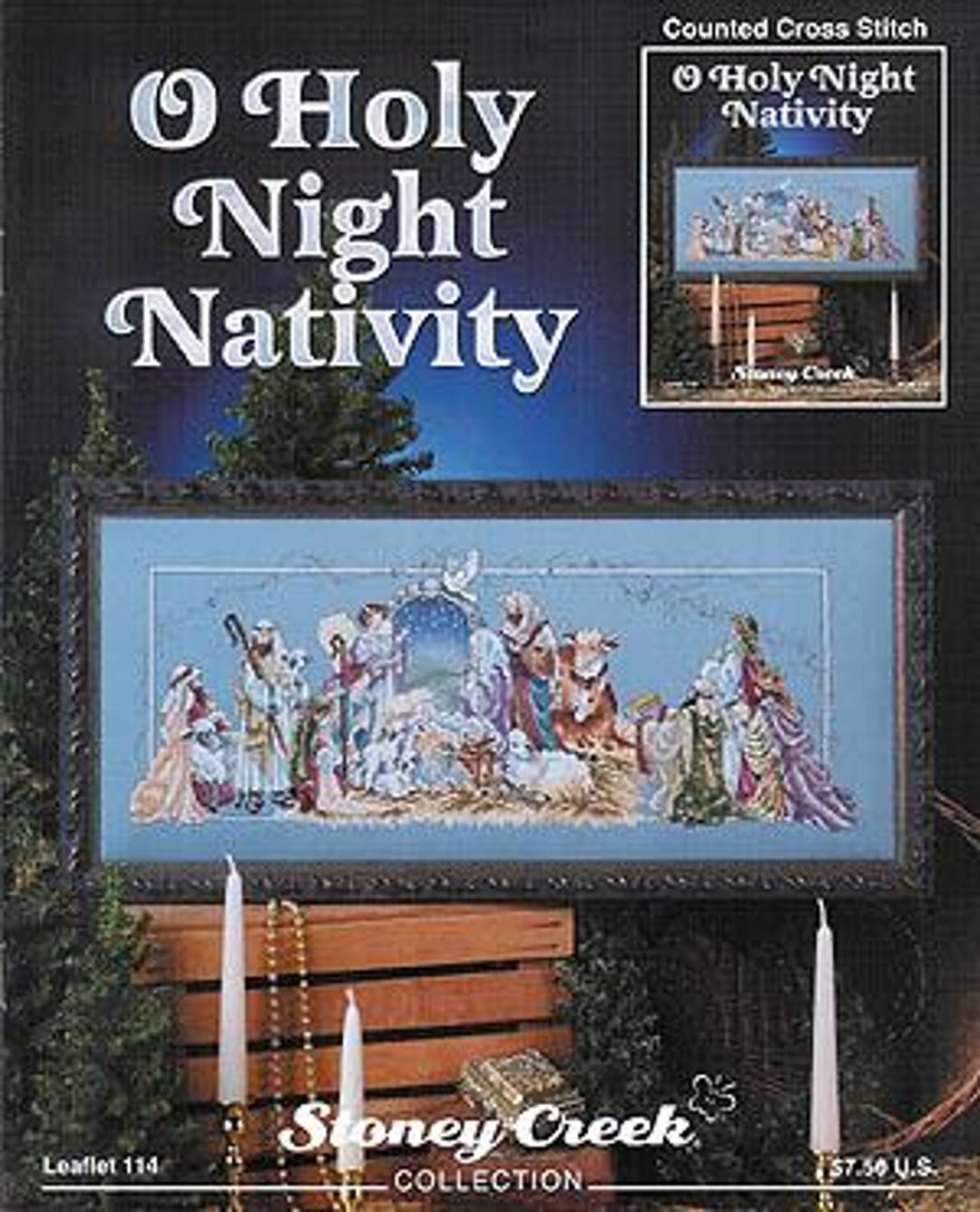 O Holy Night Nativity Counted Cross Stitch Pattern by Stoney Creek ...