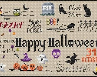 TERESA KOGUT Creative Whims silhowitches Quaker Counted Cross Stitch ...