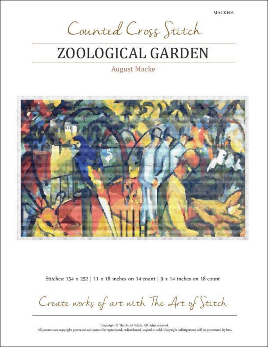 Zoological Garden Counted Cross Stitch Pattern by the Art of Stitch - Etsy