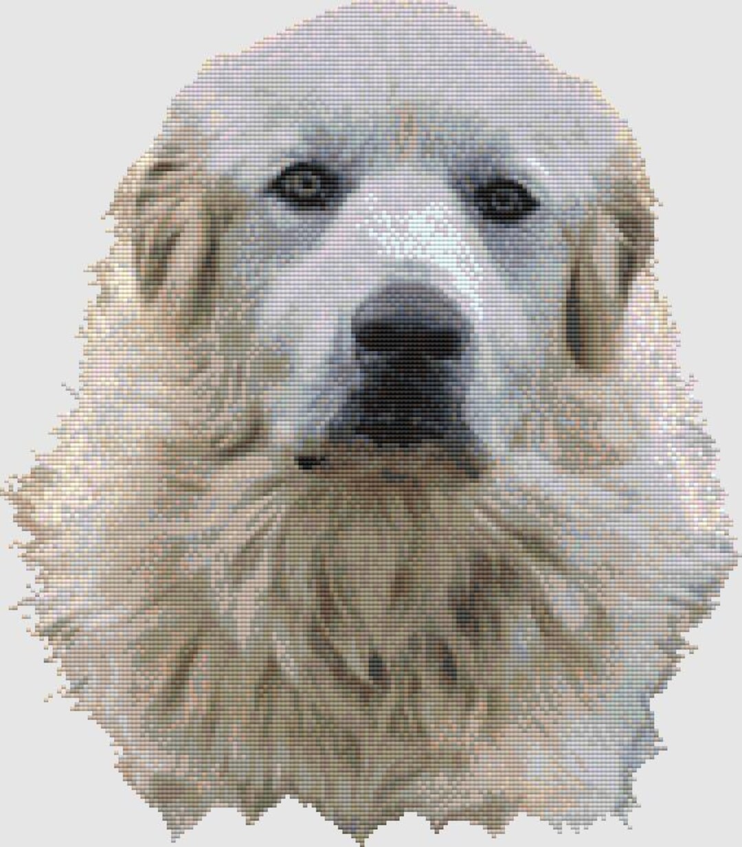 Great Pyrenees - Portrait Counted Cross Stitch Pattern - Etsy