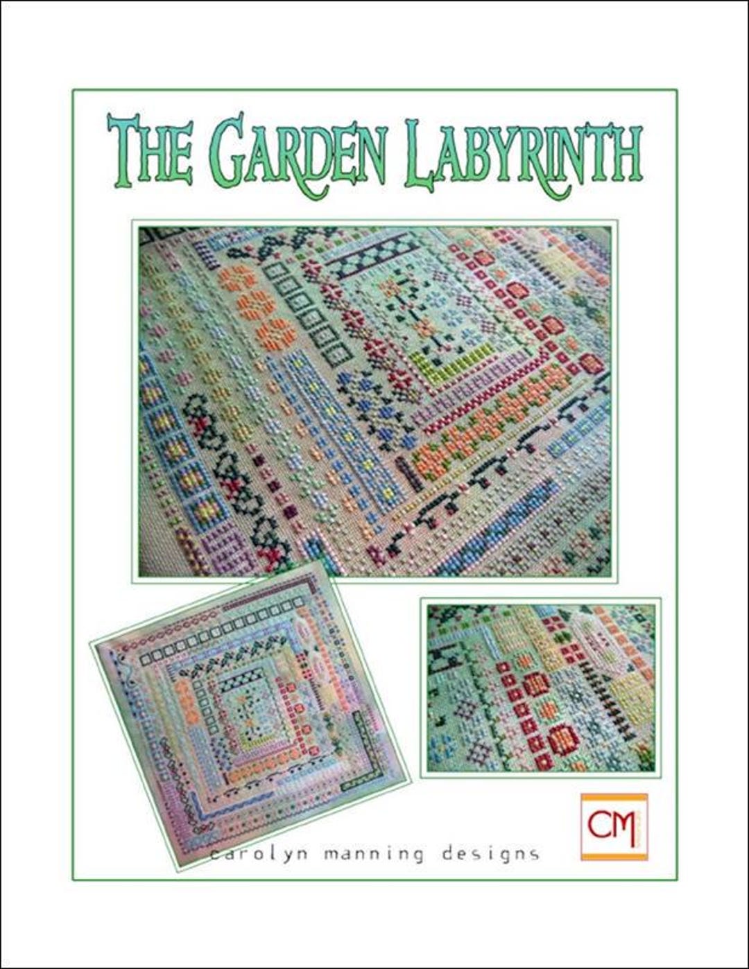 The Garden Labyrinth, Spring Counted Cross Stitch Pattern by Carolyn ...