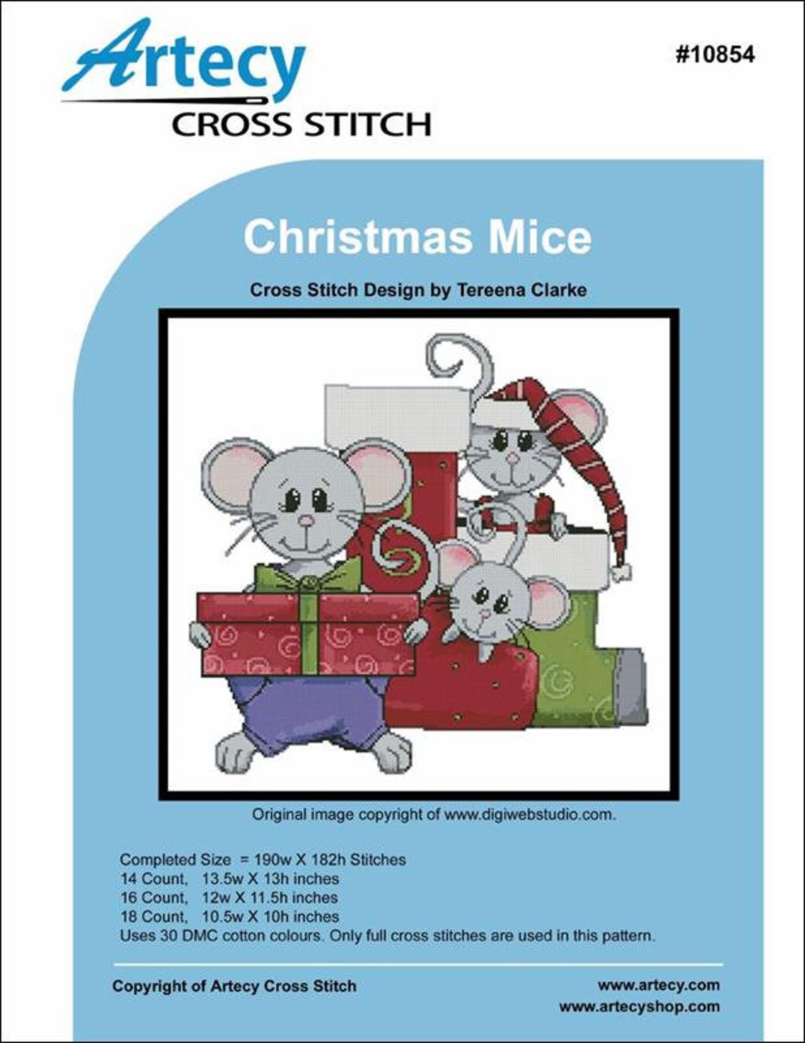 Christmas Mice Counted Cross Stitch Pattern - Etsy