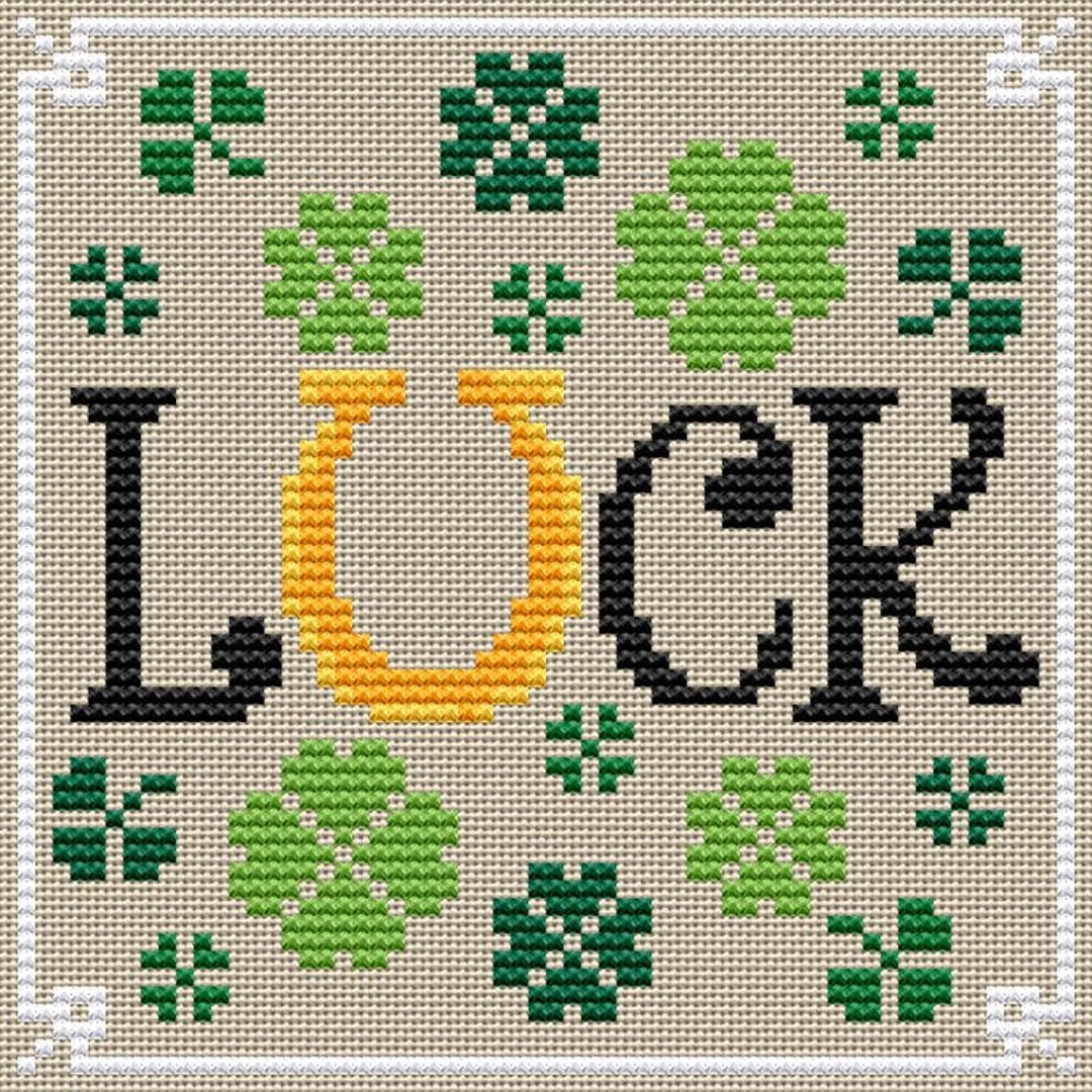 Luck Counted Cross Stitch Pattern - Etsy