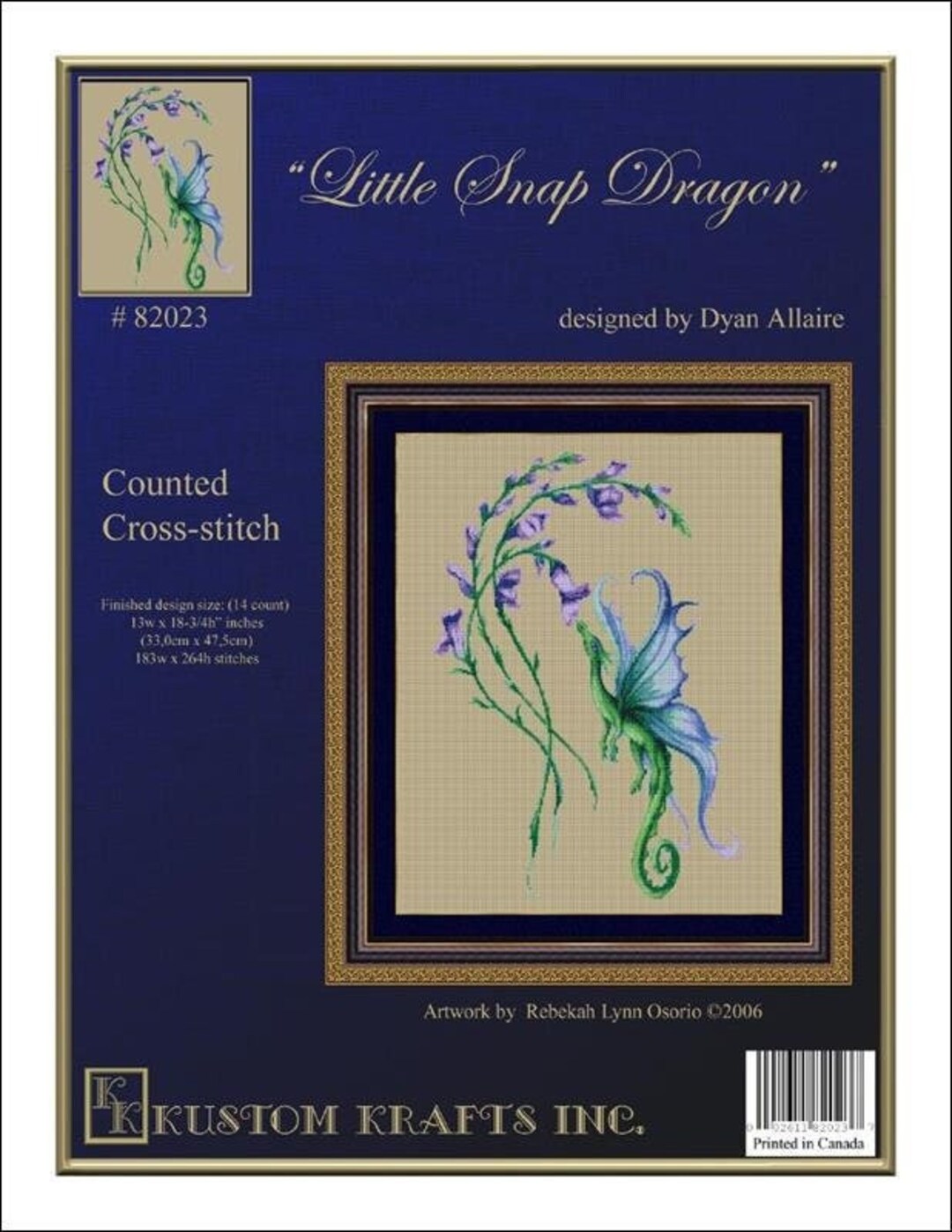 Little Snap Dragon Counted Cross Stitch Pattern - Etsy