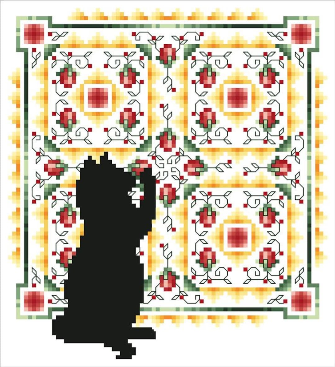 Cats & Quilts Counted Cross Stitch Pattern - Etsy