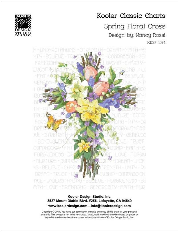 Spring Floral Cross Counted Cross Stitch Pattern - Etsy