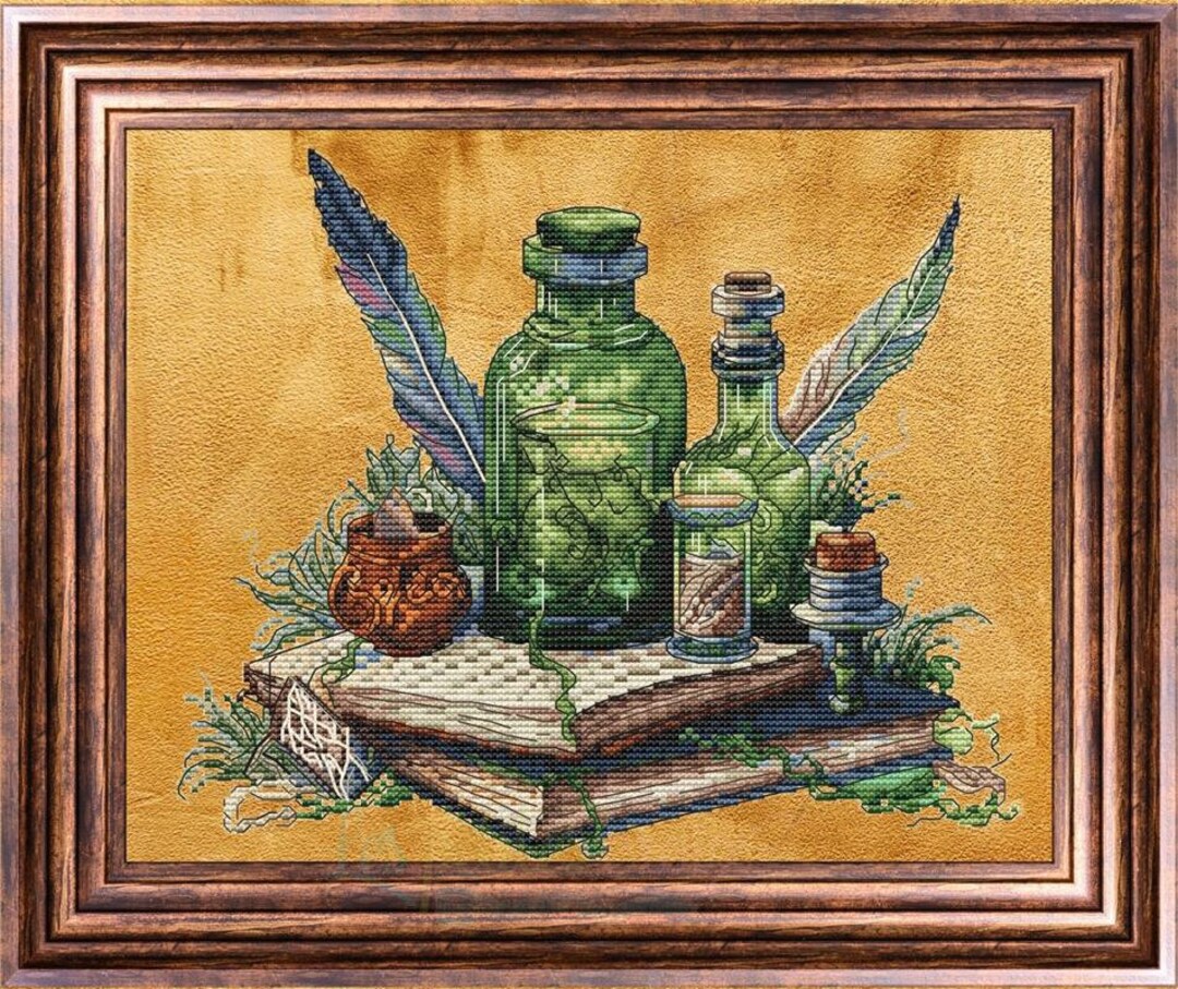 Magic Book Counted Cross Stitch Pattern - Etsy