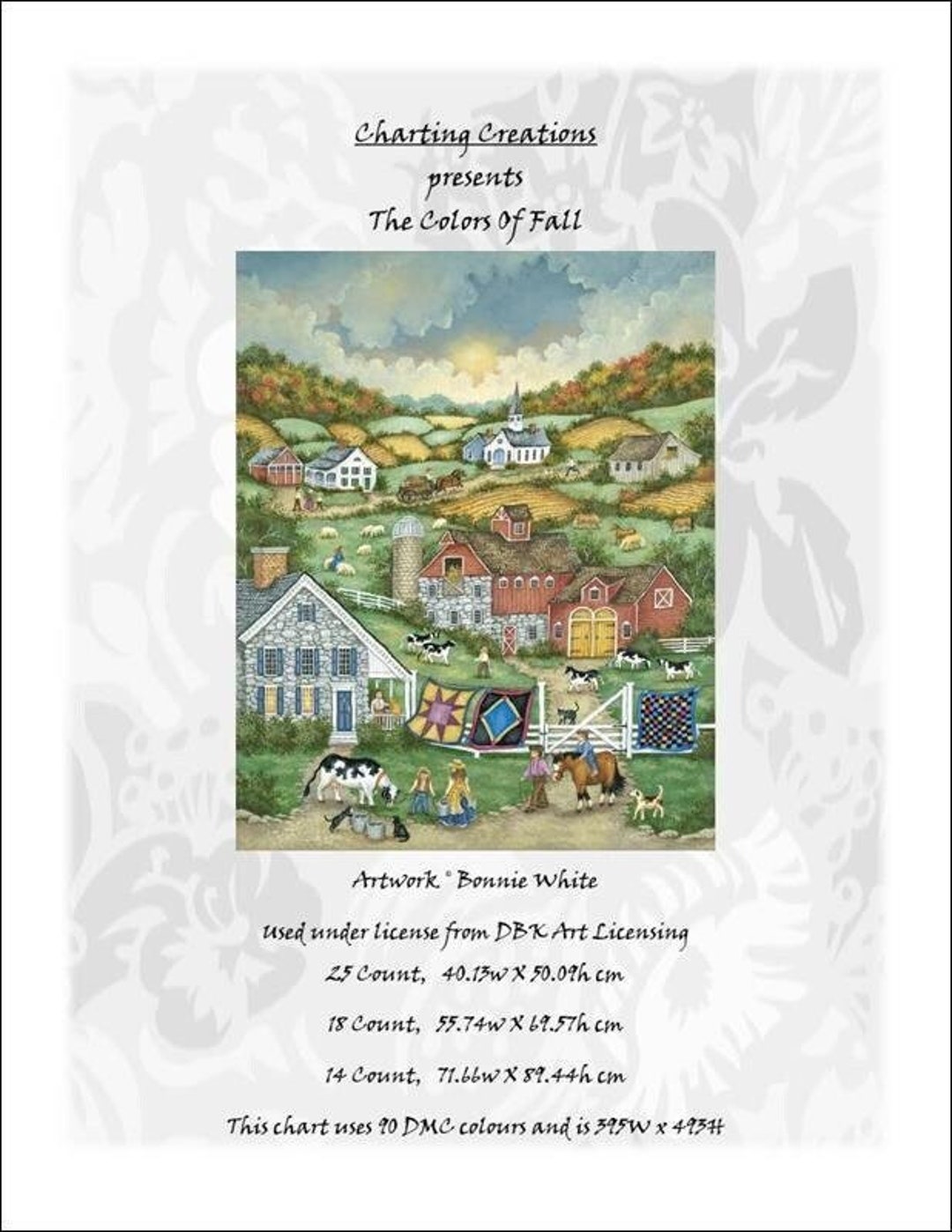 The Colors of Fall Counted Cross Stitch Pattern by Charting Creations ...