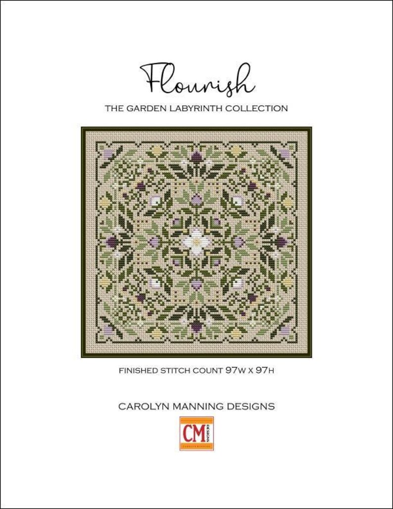 Flourish Counted Cross Stitch Pattern by Carolyn Manning - Etsy