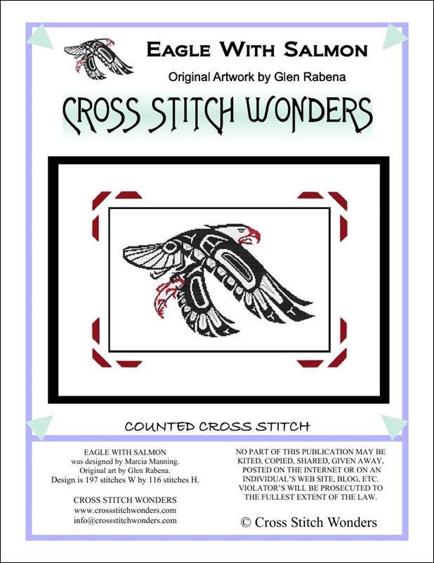 Choice of 4 Designs - A Northwest Coast Native Art Counted Cross Stitch ...