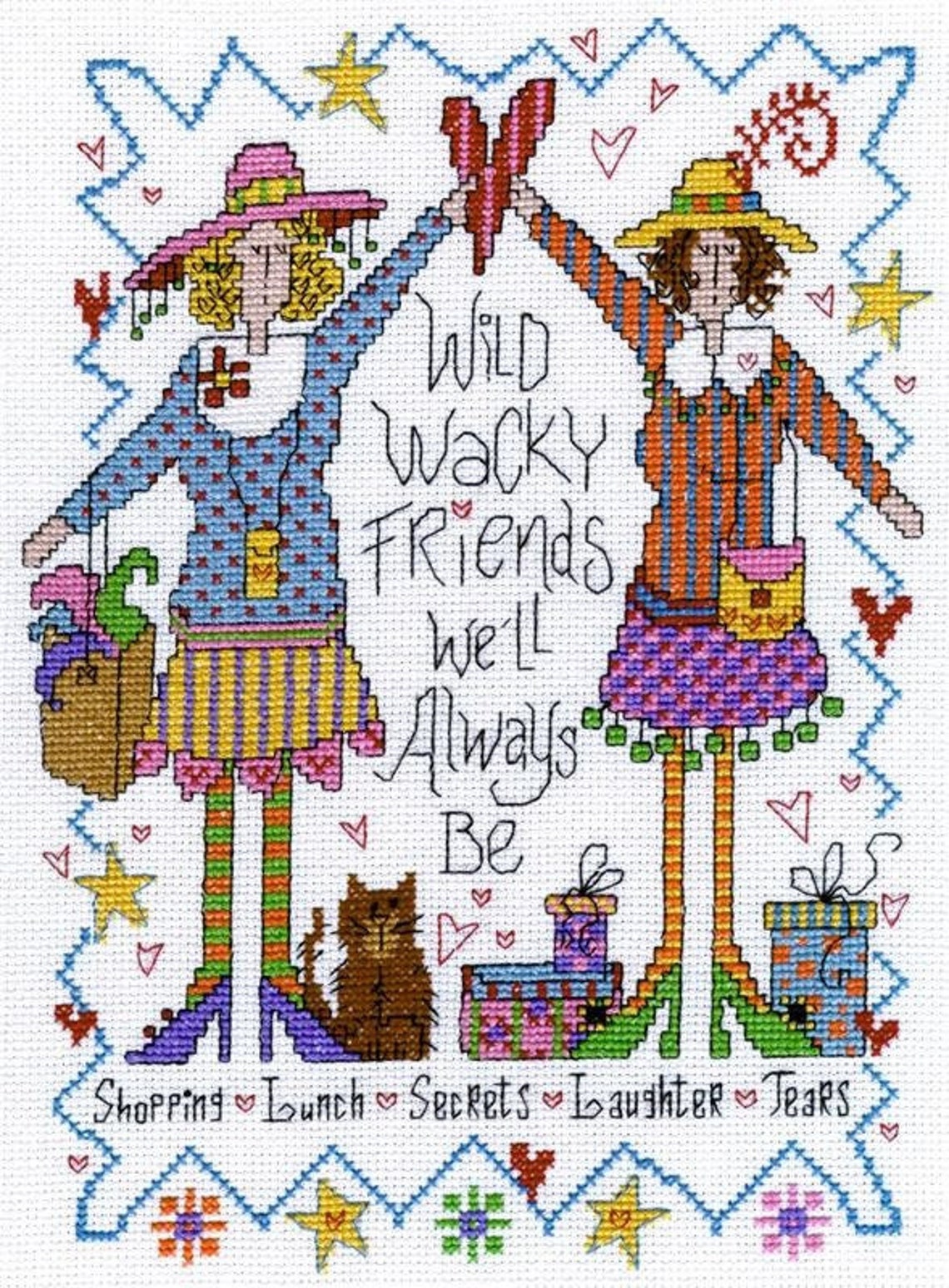 Wacky Friends Counted Cross Stitch Pattern by Imaginating - Etsy