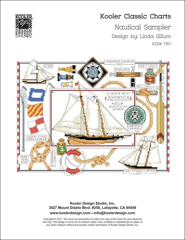 Nautical Sampler Counted Cross Stitch Pattern - Etsy
