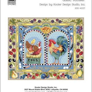 Gallic Rooster Seasons Cross Stitch Pattern - Etsy