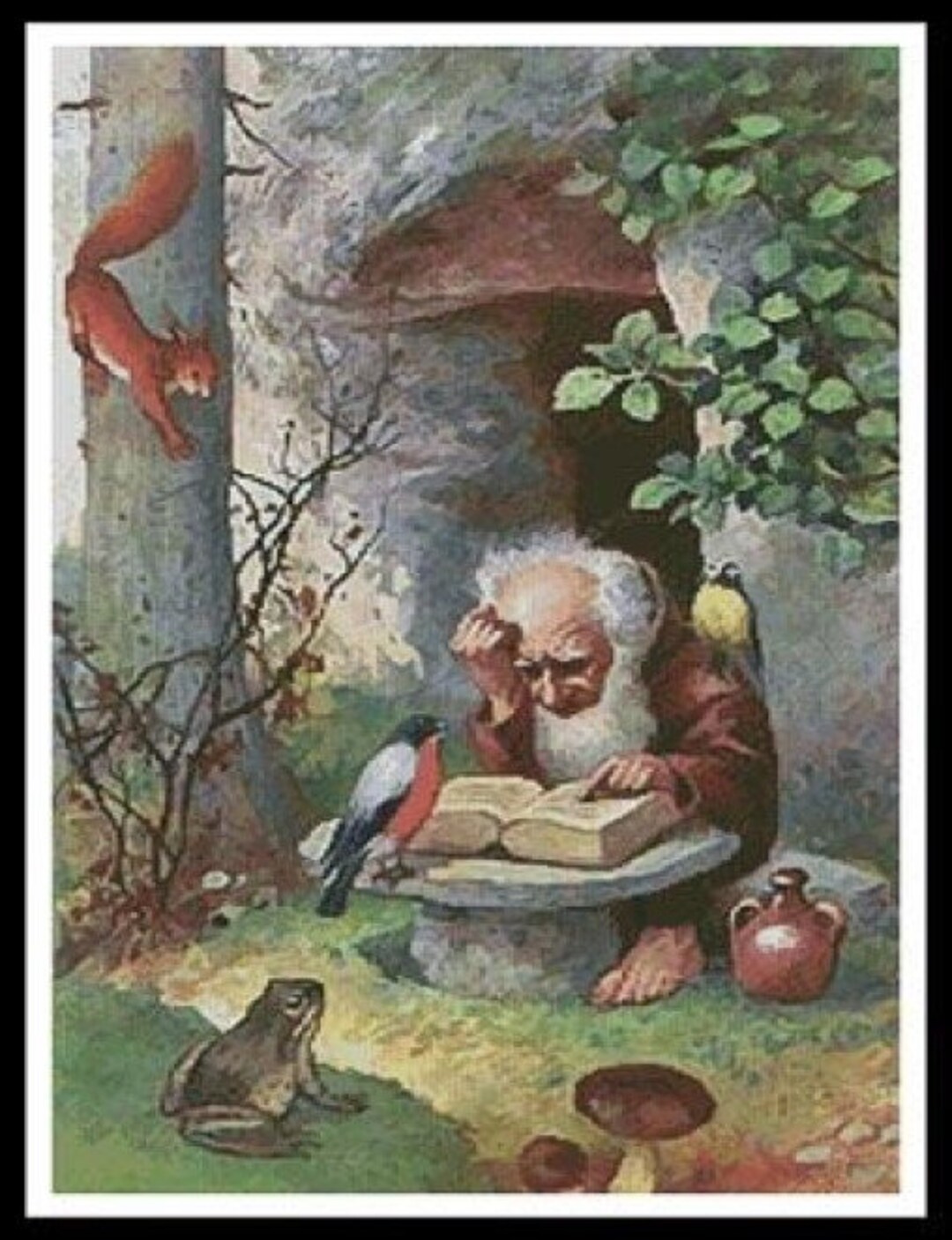 Storytime Counted Cross Stitch Pattern by Artect - Etsy