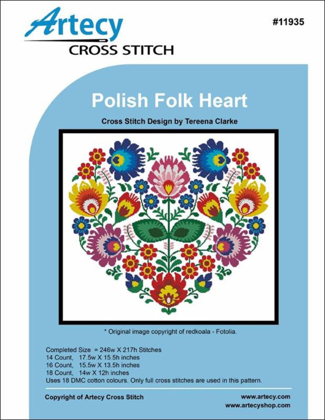 Polish Folk Heart Counted Cross Stitch Pattern - Etsy