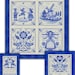Blue Delft Assortment Counted Cross Stitch Pattern by Joan Elliott ...