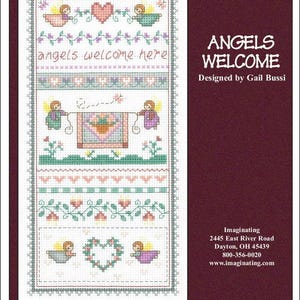 Angels Welcome Counted Cross Stitch Pattern - Etsy