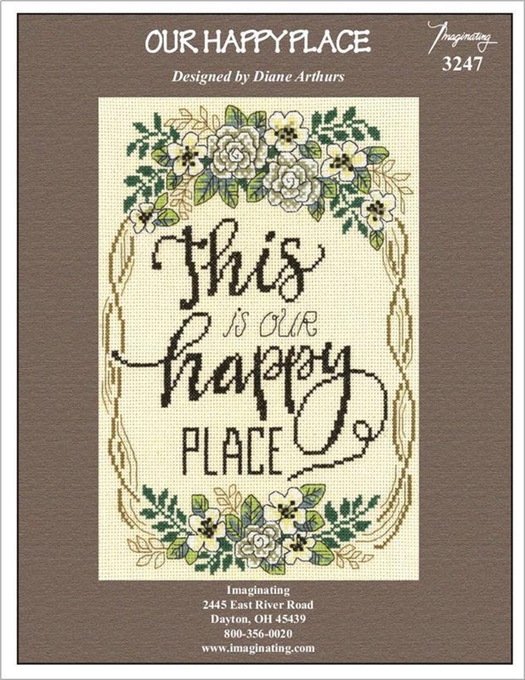 Our Happy Place Counted Cross Stitch Choice of Pattern Only or Complete ...