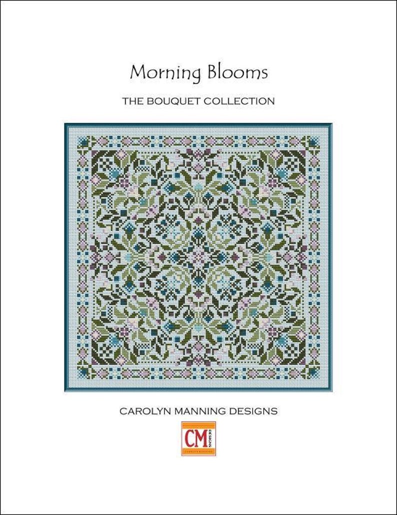 Morning Blooms Counted Cross Stitch Pattern by Carolyn Manning - Etsy