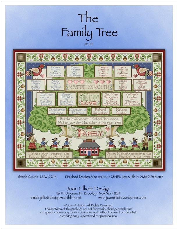 The Family Tree Counted Cross Stitch Pattern - Etsy