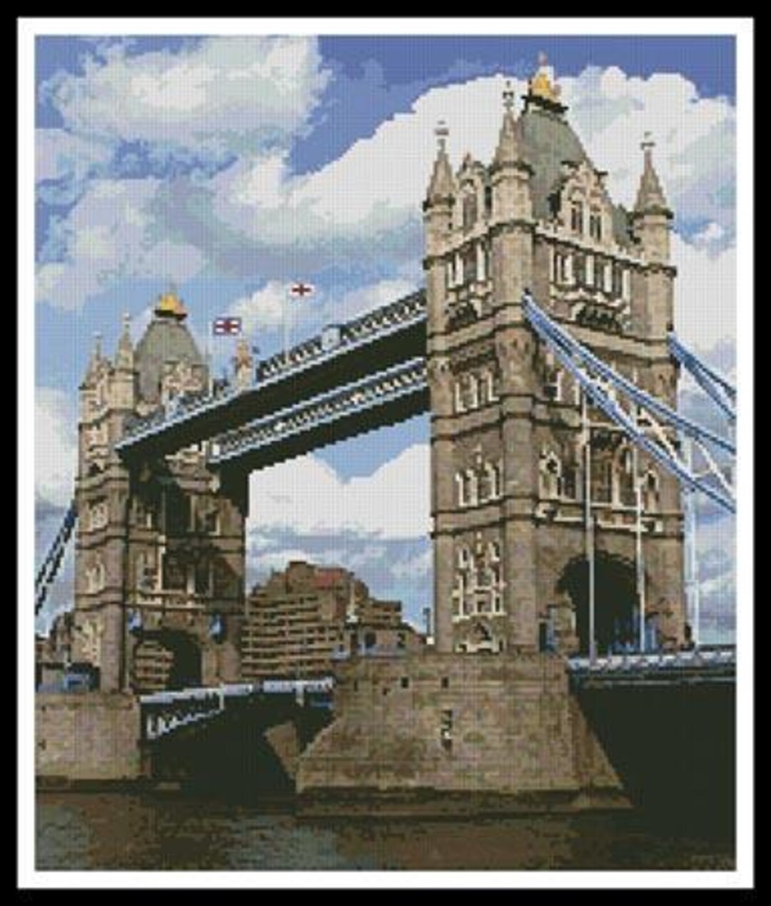 Tower Bridge 2 Counted Cross Stitch Pattern by Artecy Cross Stitch - Etsy